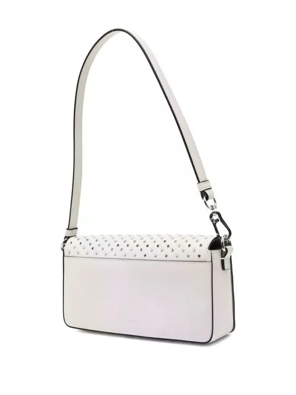Karl Lagerfeld Ikon Studded Shoulder Bag - Neutrals