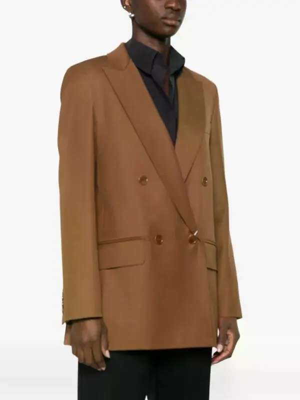 Max Mara Double-breasted Wool Blend Blazer