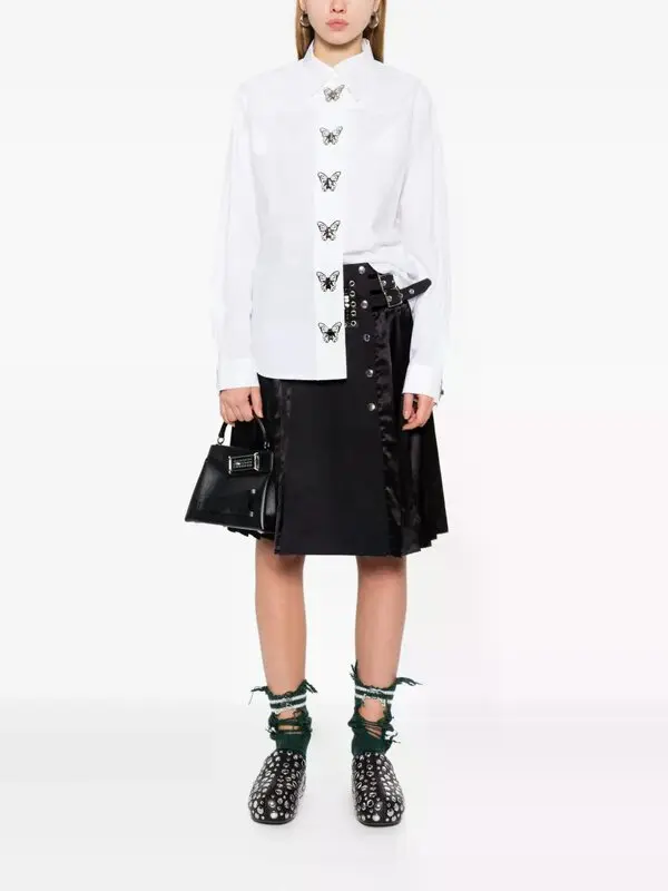 CHOPOVA LOWENA Butterfly Embellished Shirt