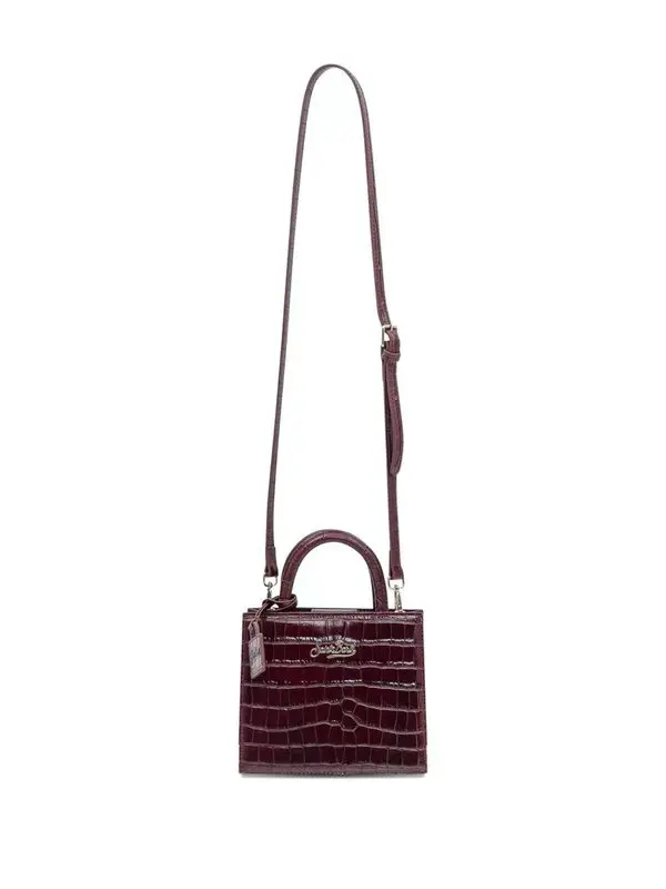 MC2 SAINT BARTH Mini Croc-embossed Satchel Bag