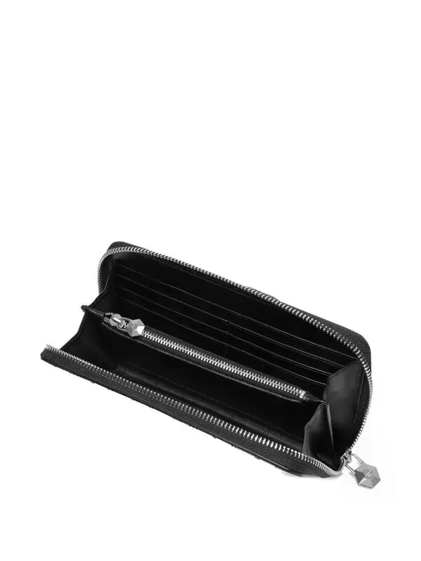 Philipp Plein Monogram-pattern Wallet - Black