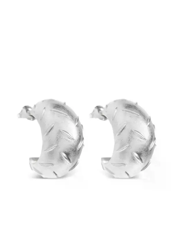 MISBHV Textured Hoop Earrings