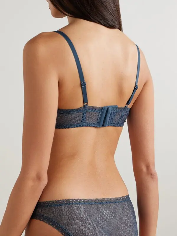 ERES Transparence Evidence Leavers Lace Balconette Bra - Blue