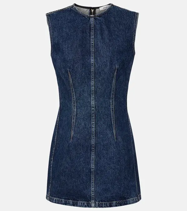 AGOLDE Barton Denim Mini Dress - Blue