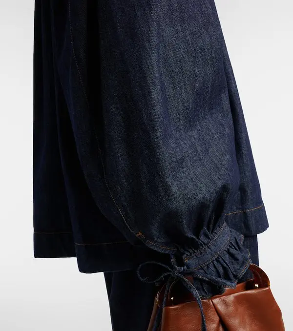 Dries Van Noten Ruffled Cotton Blouse