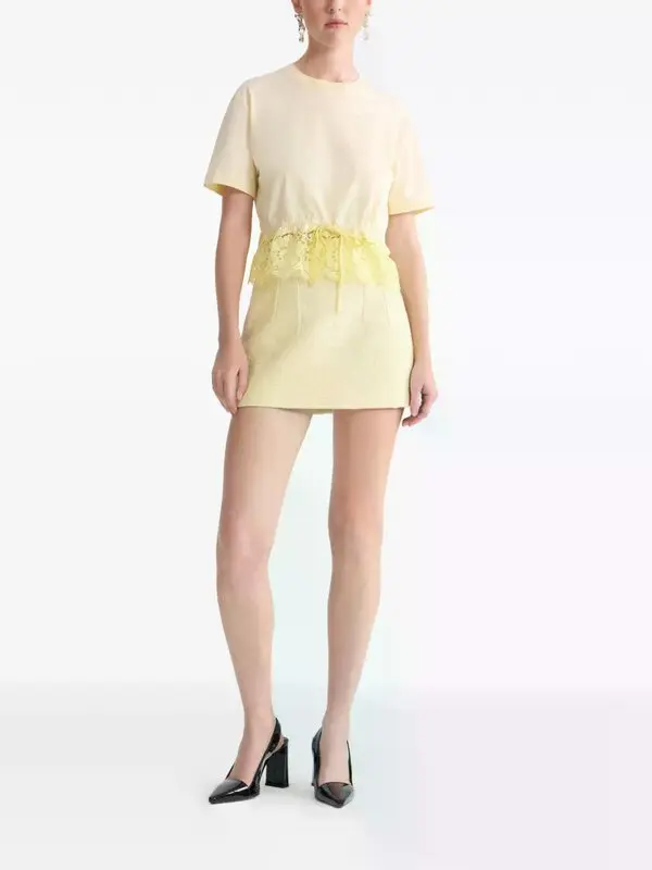 PATOU Lace-hem T-shirt