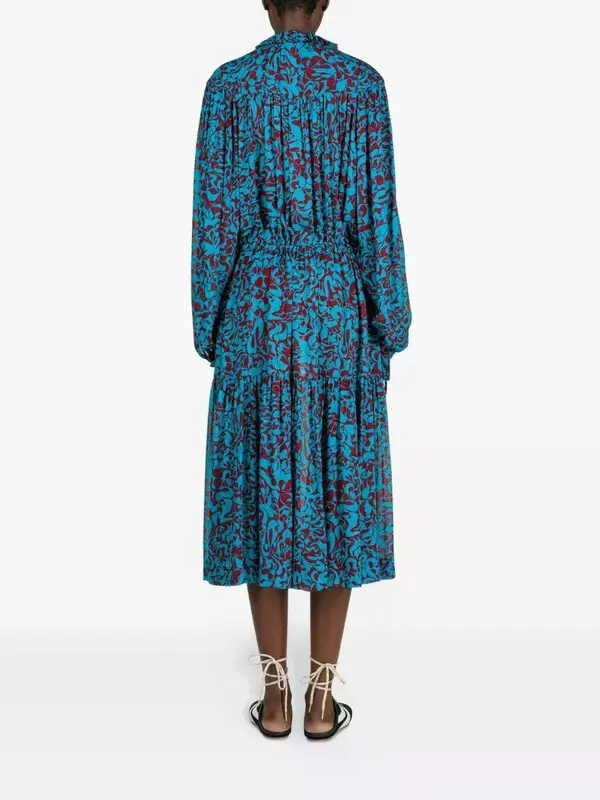 Dries Van Noten Printed Midi Dress