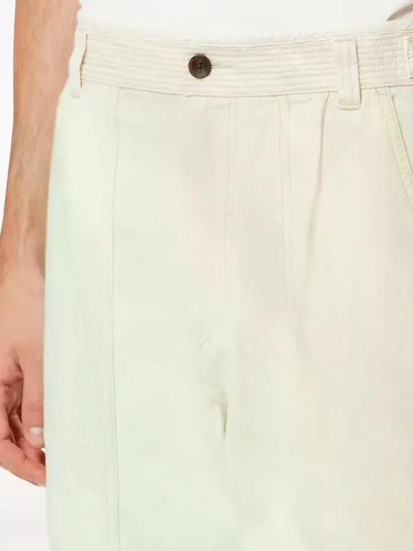MARANT Ilyan Cotton Trousers - Neutrals