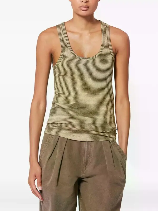MARANT ETOILE Thea Striped Sleeveless Top