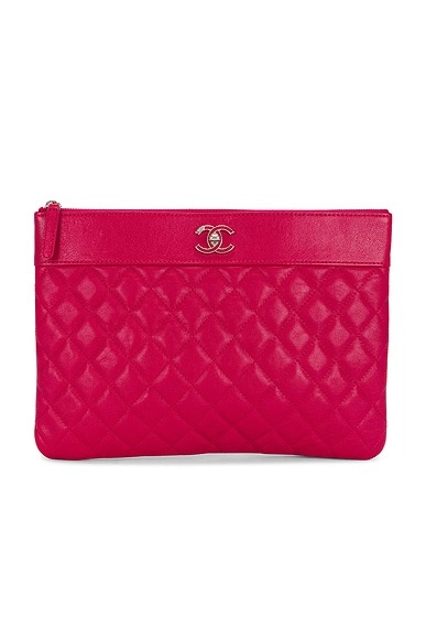 Chanel Vintage Mademoiselle Medium O Case Clutch