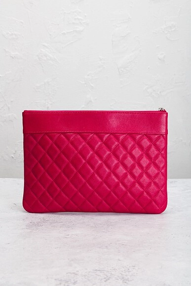 Chanel Vintage Mademoiselle Medium O Case Clutch