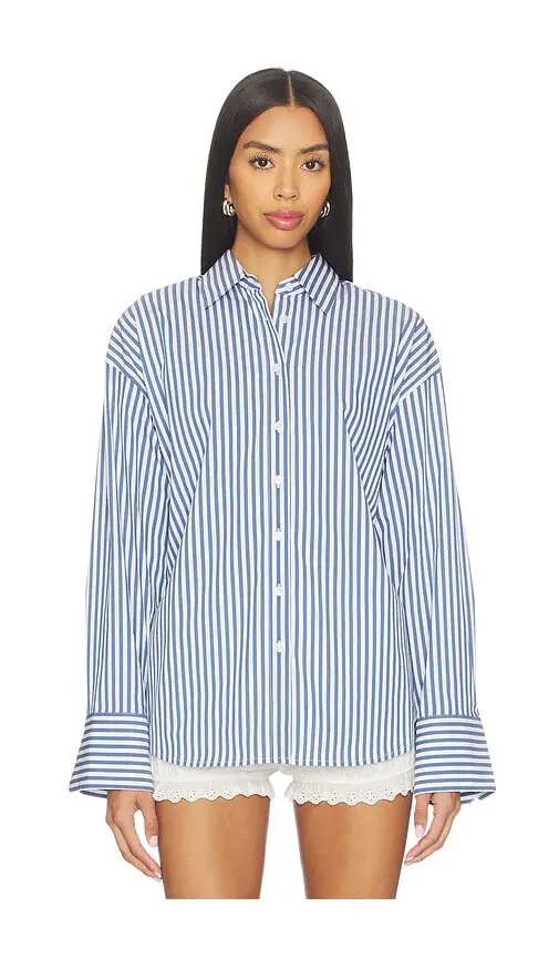 Good American Oversized Poplin Shirt