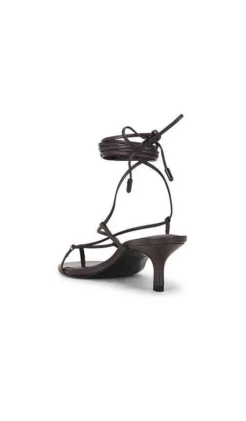 BLACK SUEDE STUDIO Alix 50 Sandal - Chocolate
