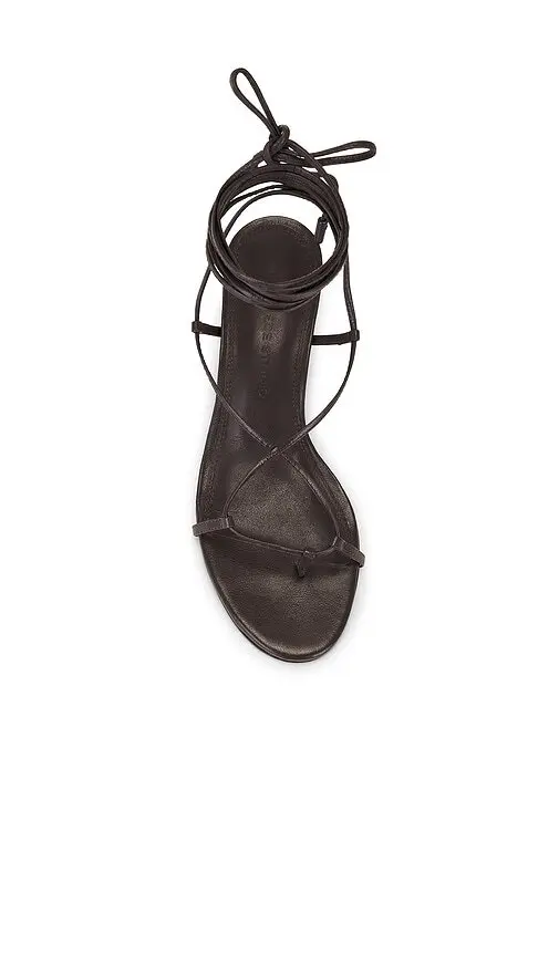 BLACK SUEDE STUDIO Alix 50 Sandal - Chocolate