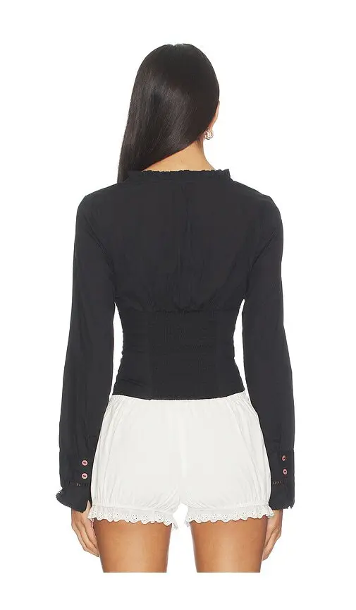 Free People Frankie Corset Top - Black