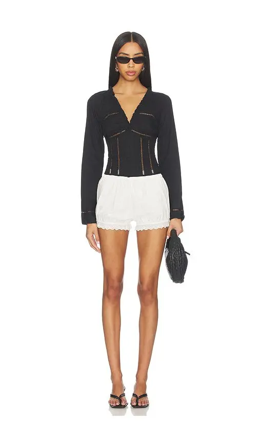 Free People Frankie Corset Top - Black