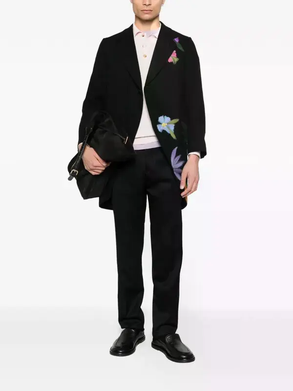 A.N.G.E.L.O. VINTAGE CULT Wool Floral Embellished Tailcoat