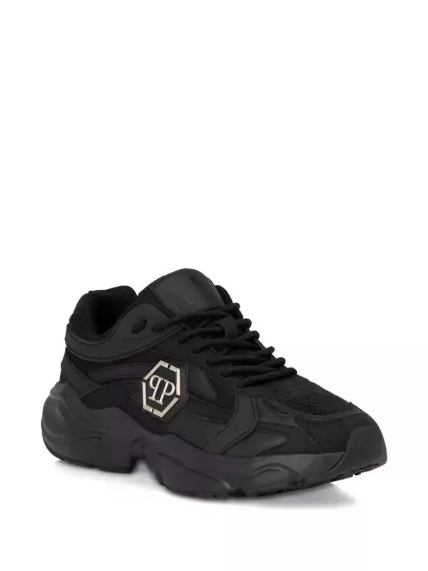 Philipp Plein Nitro Xtreme Logo Patch Sneakers - Black