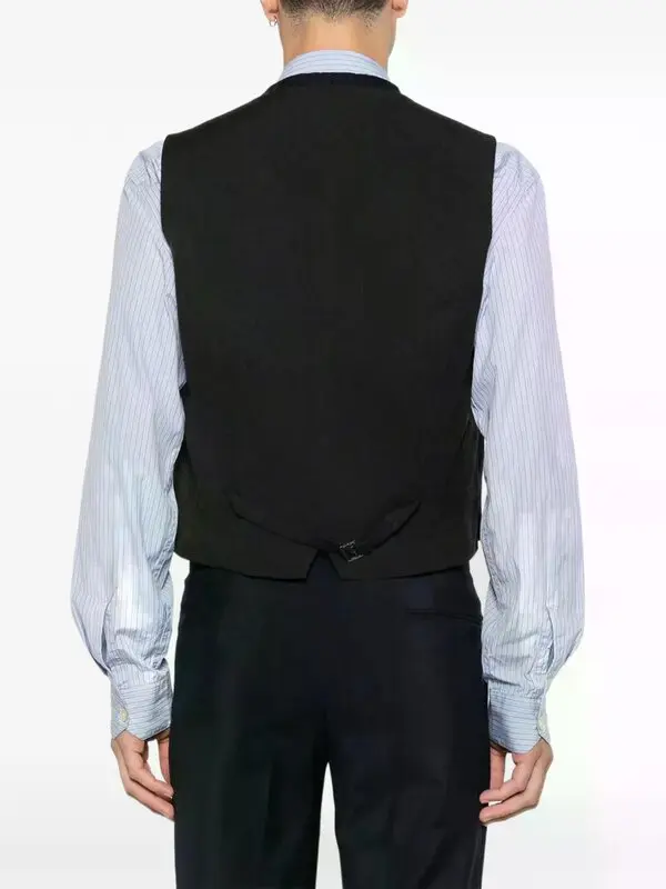 ROMEO GIGLI 1990s Pinstripe Wool Vest