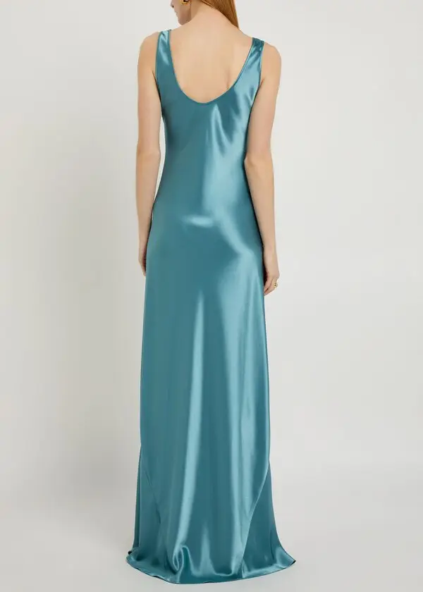 Galvan Valletta Satin Maxi Dress