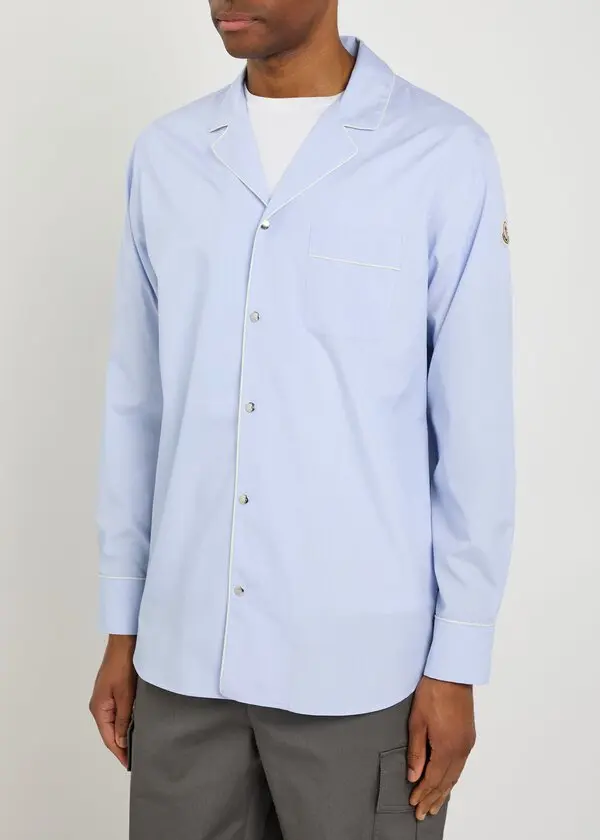 Moncler Logo-appliquéd Cotton Shirt