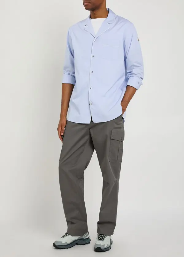 Moncler Logo-appliquéd Cotton Shirt