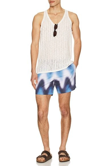 Commas Gradient Wave Classic Swim Short