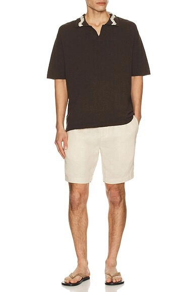 Commas Hand Crochet Collar Polo