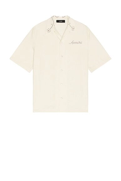 Amiri Stud Camp Shirt - Ivory