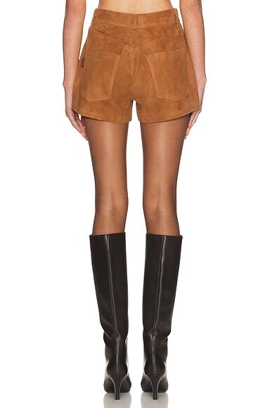 HAIKURE Brit Suede Short - Chocolate