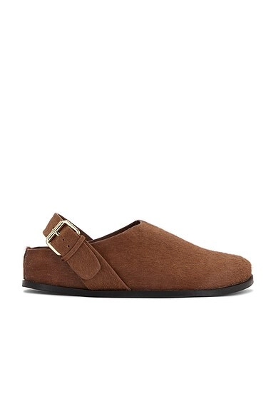 A.emery Louis Clogs With Buckle Detail - Pecan