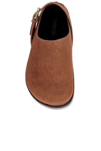 A.emery Louis Clog With Buckle Detail - Pecan