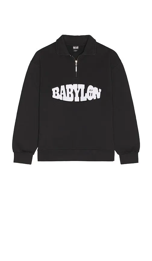 BABYLON Half Zip Pullover Sweater