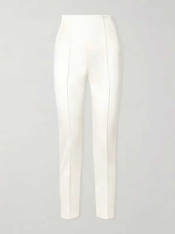 Wardrobe.NYC Recycled-satin Crepe Tapered Pants