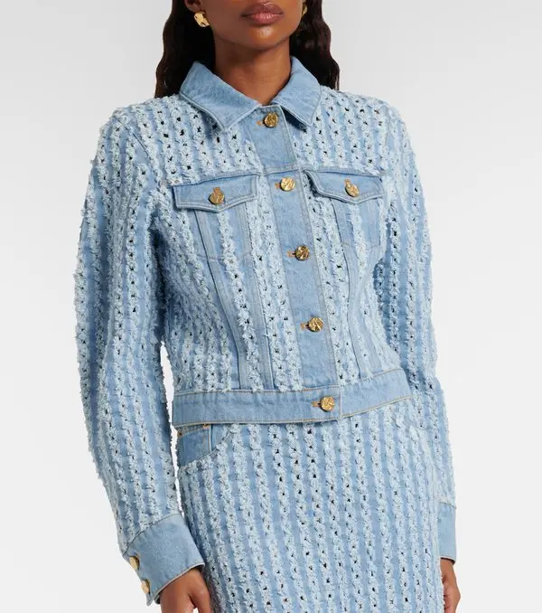 Nina Ricci Striped Denim Jacket