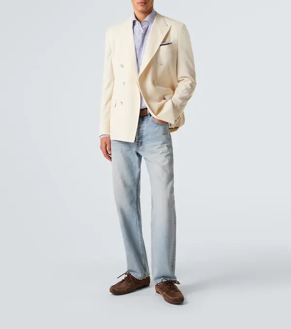 Manolo Blahnik Marino Suede Loafers