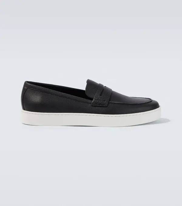 Manolo Blahnik Ellis Calf Leather Loafers - Black
