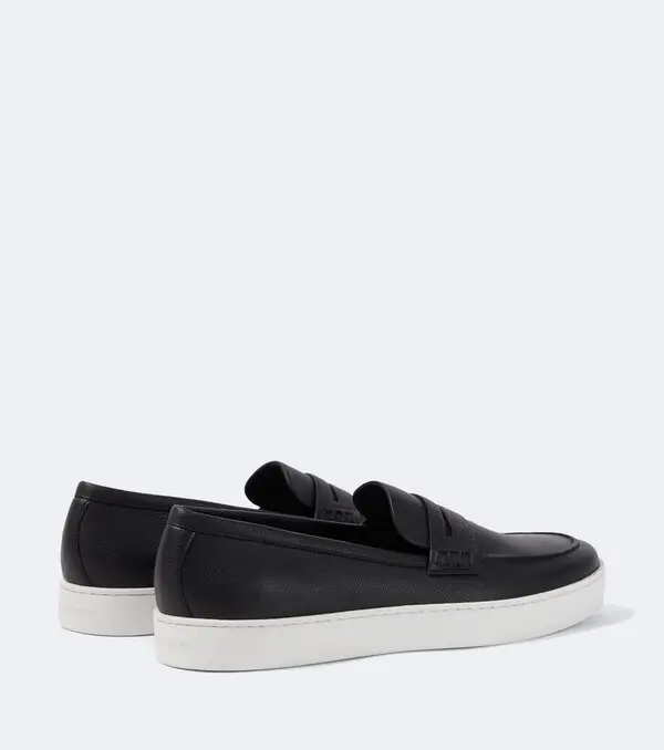 Manolo Blahnik Ellis Calf Leather Loafers - Black