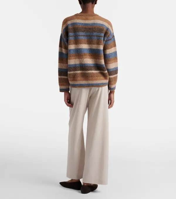 Max Mara Margenta Virgin Wool Straight Pants - Beige