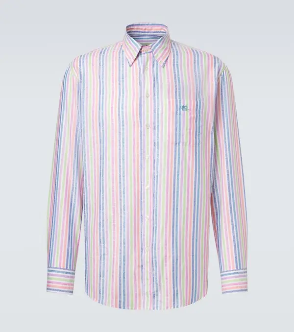 Etro Striped Cotton Shirt - Multicoloured