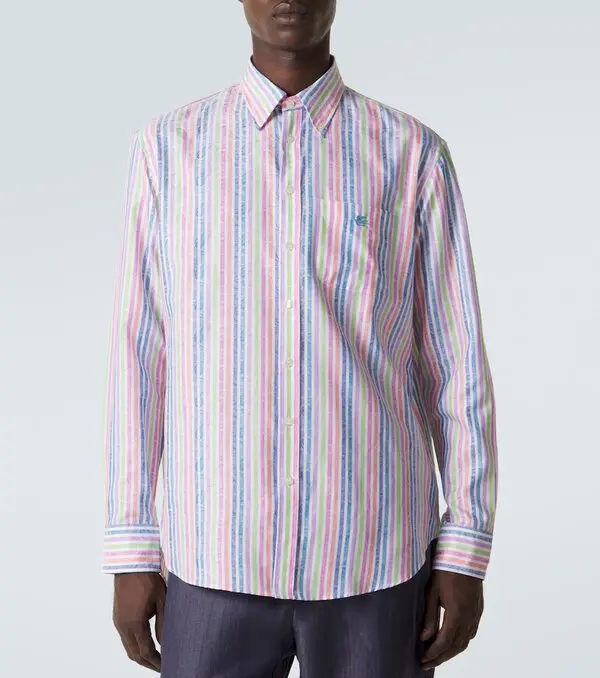 Etro Striped Cotton Shirt - Multicoloured