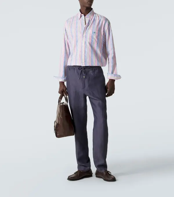 Etro Striped Cotton Shirt - Multicoloured