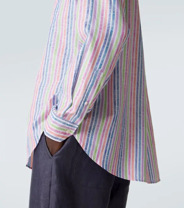 Etro Striped Cotton Shirt - Multicoloured