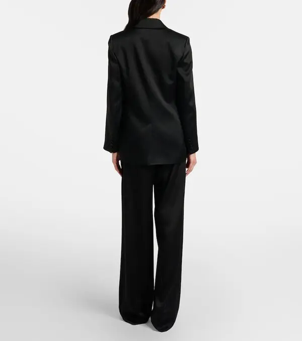 Max Mara Cono High-rise Wide-leg Trousers - Black