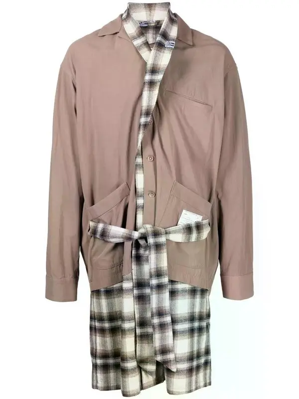Mihara Yasuhiro Layered Detail Shirt Coat