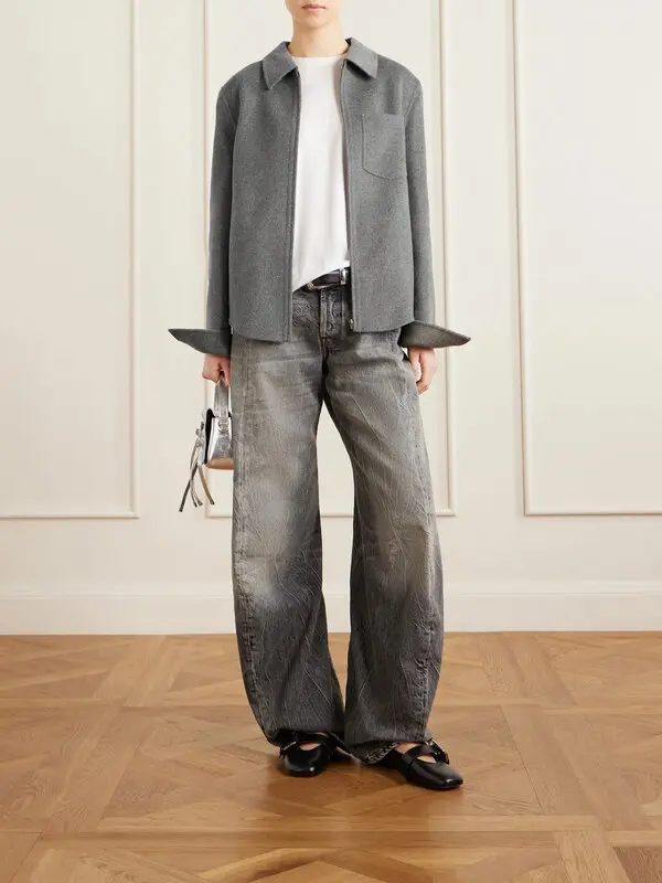 Acne Studios Wool And Cashmere-blend Felt Shirt Jacket