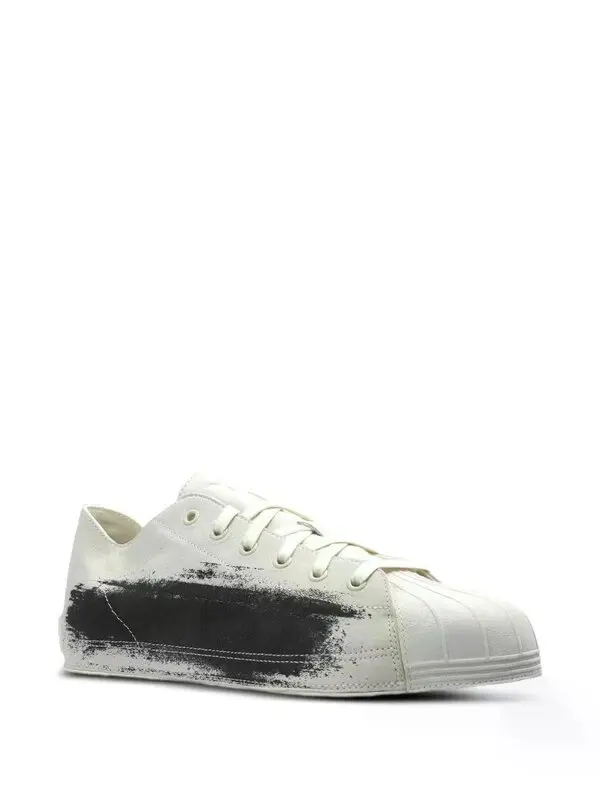 Y3 Nizzastar Low Top Leather Sneakers - Neutrals