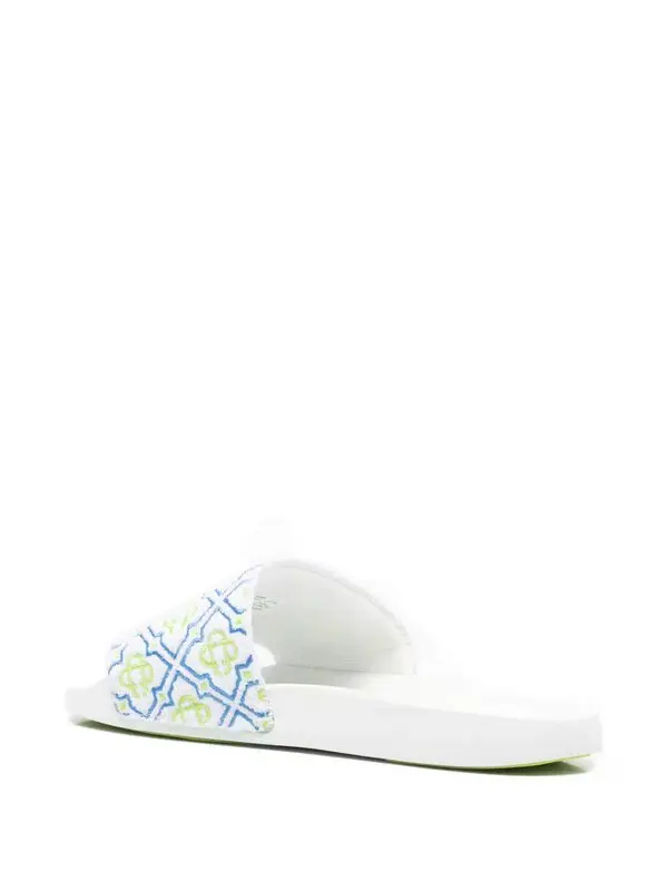 Casablanca Monogram Detail Open-toe Slides