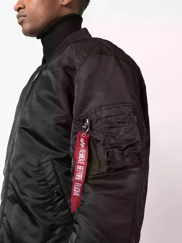 Alpha Industries Embroidered Bomber Jacket - Black