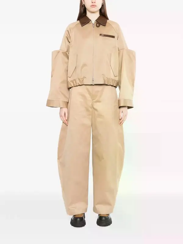Sacai Collared Cut-out Jacket